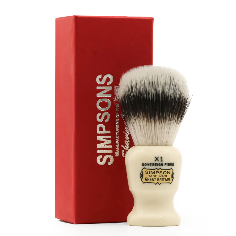 Simpsons Sovereign Fibre Shaving Brush Commodore X1 – Beard & Blade