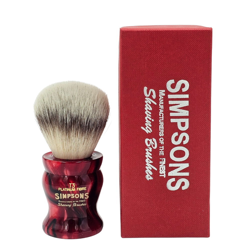 Simpsons Fibre Shaving Brush Tulip 3 Ruby – Beard & Blade