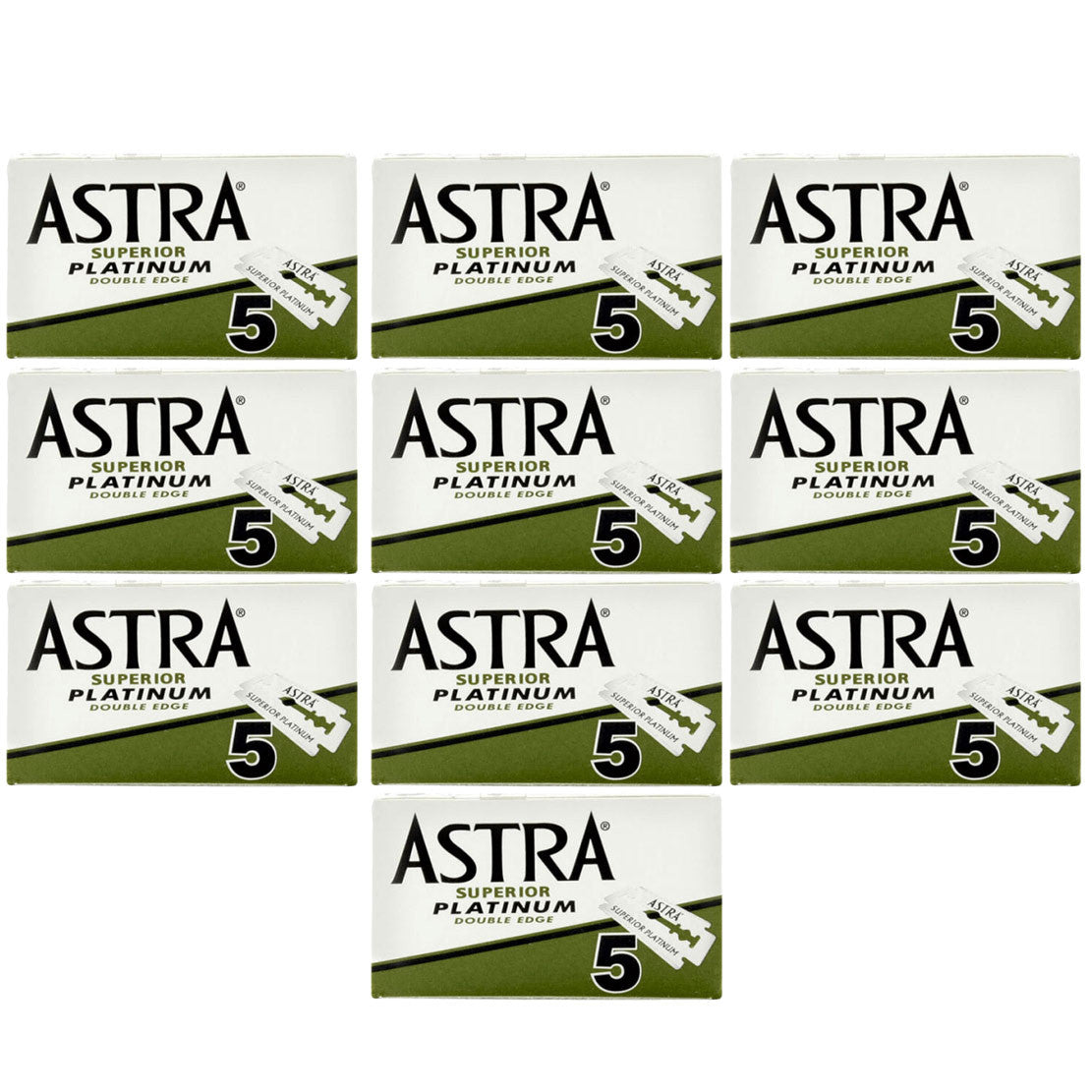 Astra Superior Platinum Double Edge Blades (50) – Beard & Blade