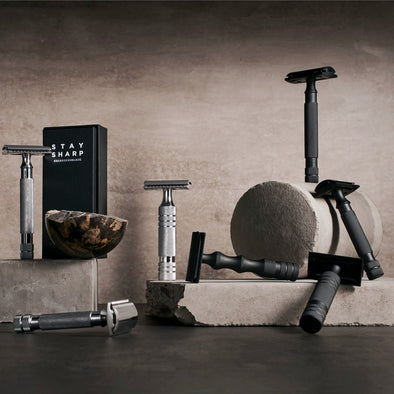 Beard & Blade Classic Safety Razor Long Handle Black